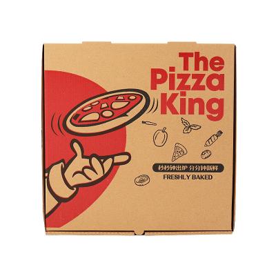 Cina Stampa flessibile carta kraft scatole bianche di pizza 6 7 8 9 10 pollici imballaggio alimentare in cartone in vendita