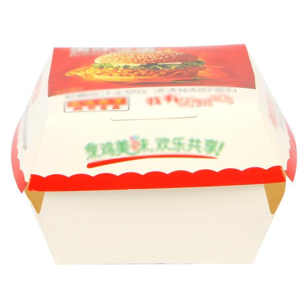 Personalized Design Recyclable Hamburger Boxes for Takeaway Food 4C/UV/Lamination/Varnish/Hot Stamping/Embossing/Stamping