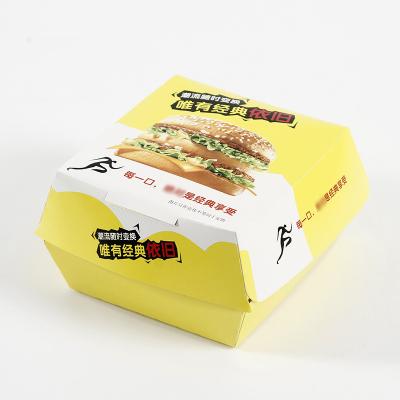 中国 パーソナライズ パーソナライズ デザイン バーガーボックス 生物分解性紙紙 販売のため