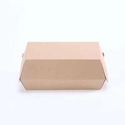 China Rigid Paper Custom Printed Burger Boxes Packaging For Fried Chicken Take Out for sale