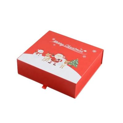 China Custom Printed Rigid Cardboard Square Festival Gift Boxes Scarf Socks Candle Mugs for sale