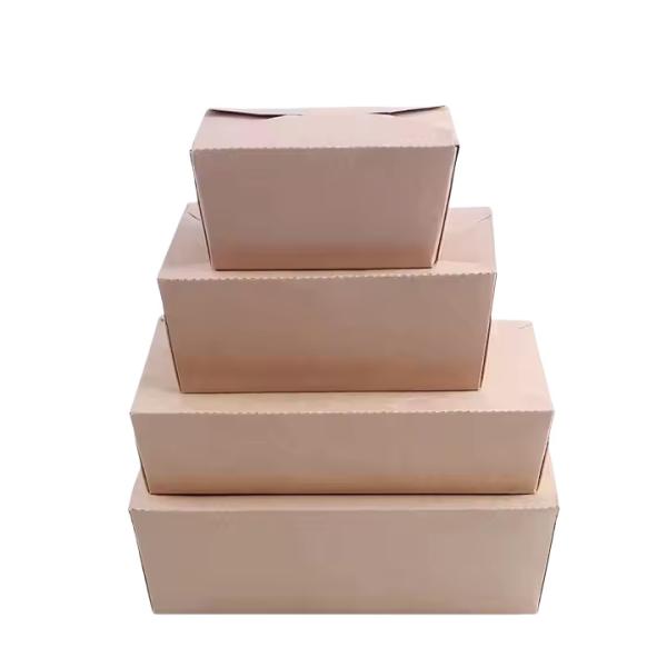 Quality Customized takeaway food box recyclable and Eco-friendly disposable fast food for sale
