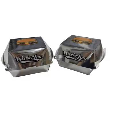 중국 재활용 할 수있는 일회용 버거 박스 식품 산업 및 사용자 지정 주문을 위해 사용자 지정 로고 디자인 받아 들인다 판매용