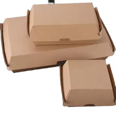 China Plastic Liner Custom Kraft recyclebare hamburgerdozen voor milieuvriendelijke fastfoodverpakkingen in restaurants Te koop