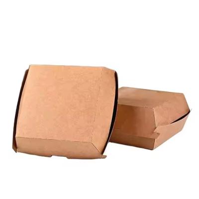 China Eenmalige kraftburgerdoos voor fastfood milieuvriendelijk en duurzaam Te koop