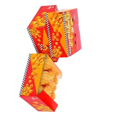 China Custom Logo Fried Chicken Boxes | Kraft Takeaway Packaging for sale