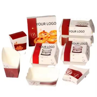 中国 卸売 オーダーメイド エコフレンドリー リサイクル可能 クラフトボックス ファーストフード バーガー フライチキン 販売のため