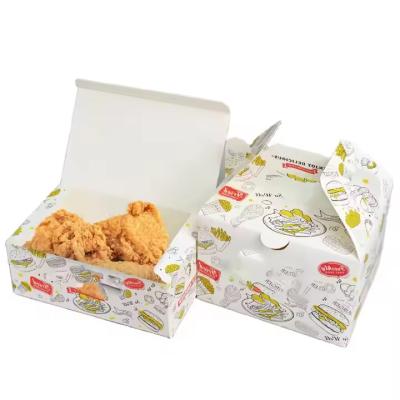 China Caixa de hambúrguer personalizada ecológica para fast food para levar CMYK Impressão a cores Pantone e acessórios personalizados à venda