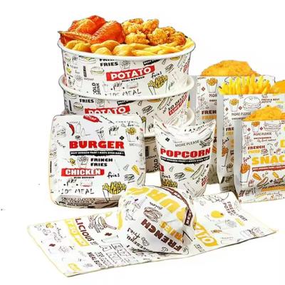 Cina Imballaggio per hamburger a forma di scatola stampata Kraft Clamshell Eco-friendly Fries con accettazione del logo in vendita