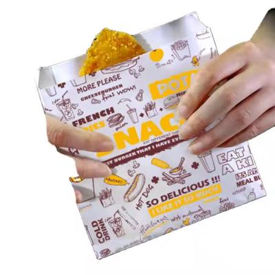 Cina Imballaggio per hamburger a forma di scatola stampata Kraft Clamshell Eco-friendly Fries con accettazione del logo in vendita