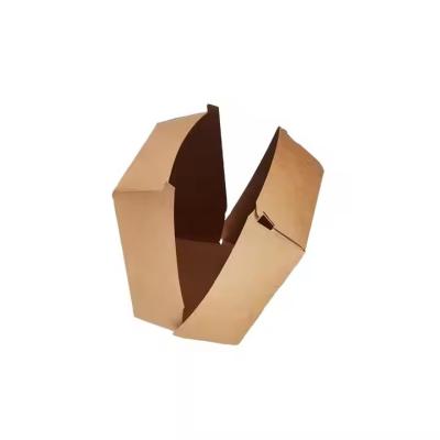 Chine Boîte à hamburgers Kraft biodégradable personnalisée Emballage de restauration rapide avec CMYK 4 couleurs à vendre