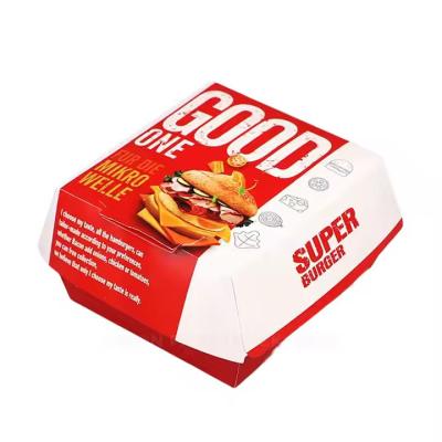 China Low MOQ Custom Kraft Paper Burger Box voor duurzame fastfoodverpakkingen Te koop