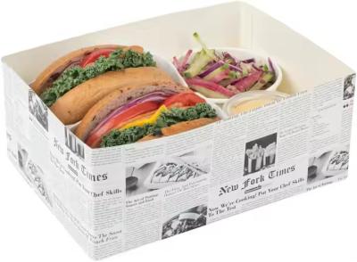 China Custom Printed Eco-Friendly Burger Boxes Biodegradable Takeaway Containers for Fast Food Paperboard Food Container for sale