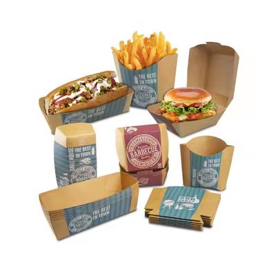 China Greaseproof Kraft Paper Packaging Recyclable Customized Sizes for Fast Food Sandwiches for sale