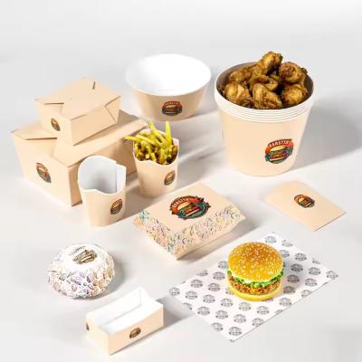 Cina Pizza hamburger personalizzata Frittate Scatole Contenitore alimentare VANISHING Stampa Manipolazione Contenitori personalizzati Eco-friendly in vendita