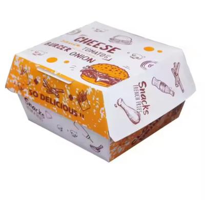 중국 패스트 푸드 가져가기용 식품급 일회용 고지 고지 햄버거 상자 판매용