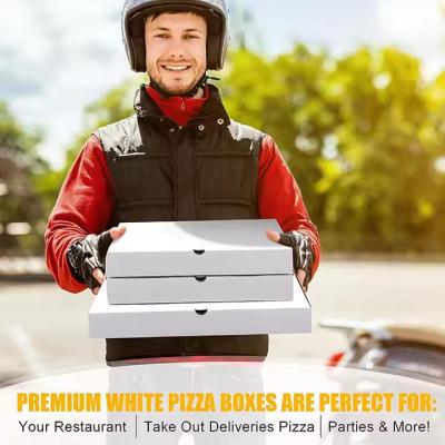China Paper Cardboard Packaging Customized Size Pizza Boxes with Logo in Rigid Boxes for sale