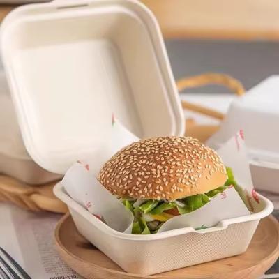 China Großhandel Biologisch abbaubare Muschelschalen mit Zuckerrohr-Bagasse für Pommes zu verkaufen