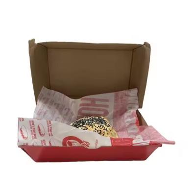 Cina Custom Eco-Friendly Corrugated Cardboard Burger Boxes for Fast Food Takeout in vendita