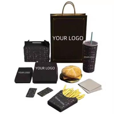 中国 カスタマイズされた印刷 ハンバーガーボックス ファストフード 油耐性パッケージボックス 販売のため