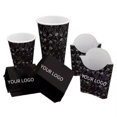 中国 カスタマイズされた印刷 ハンバーガーボックス ファストフード 油耐性パッケージボックス 販売のため