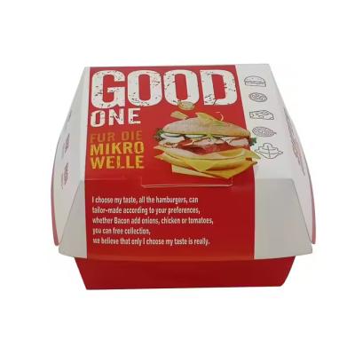 Cina Scatola di imballaggio per hamburger e patatine fritte personalizzata per fast food in vendita