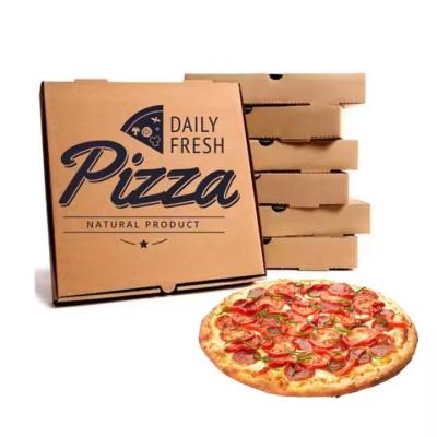 China Custom Order Paper Cardboard Pizza Box Wholesale For Eco-friendly Packaging for sale