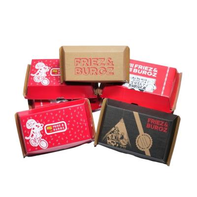 중국 식품 용기 환경 친화적이고 재활용 가능한 패스트 푸드 포장용 맞춤형 모양의 호러비드 종이 햄버거 박스 판매용