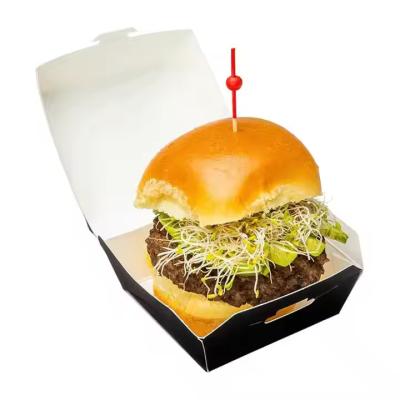 Китай Настраиваемая коробка для быстрого питания, биоразлагаемая и с логотипом клиента для Hamburge продается