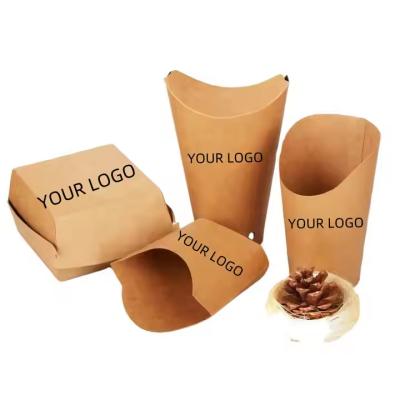 中国 カスタムロゴと生分解性パッケージ付きのクラフト紙ハンバーガーボックス 販売のため