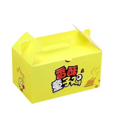 Китай Издание логотипа Candy Biodegradable Fried Chicken Box в отрезанных размерах для быстрого питания продается