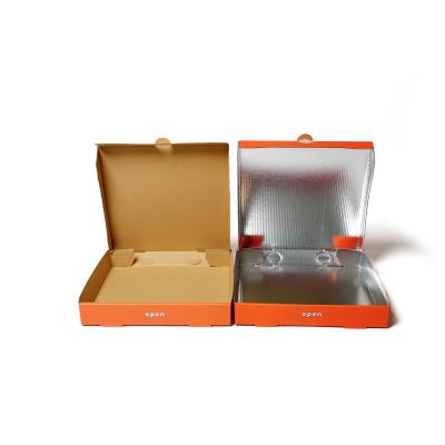 China Biodegradable Food Container Customized Pizza Box Size for Takeaway for sale