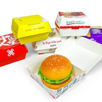 China Personalized Design Burger Box Wholesale Customization Foldable Burger Box for sale