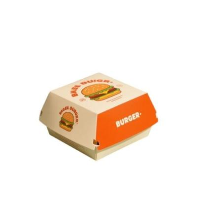Cina Cartoni di imballaggio alimentare di carta personalizzati - prezzo caldo Contenitori alimentari usa e getta Cartoni per hamburger in vendita