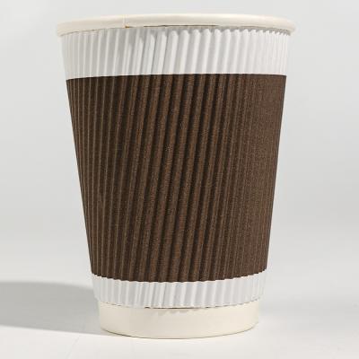 中国 二重壁付き使い捨てコーヒーカップ 蓋付き 温かい飲み物 環境に優しい生物分解性 水性コーティング紙カップ 販売のため
