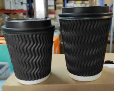 中国 環境に優しいカスタム ホット ダブル ウォール 紙 カフェ カップ 蓋 6 オンス 8 オンス 10 オンス 12 オンス 16 オンス 販売のため