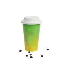 China Customized biodegradable disposable double wallpaper cup for coffee cups for sale