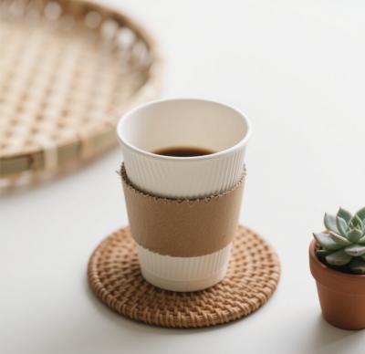 Κίνα Προσαρμόστε ένα χάρτινο φλιτζάνι καφέ με φιλικό προς το περιβάλλον, βιοδιασπώμενο τυπωμένο λογότυπο προς πώληση