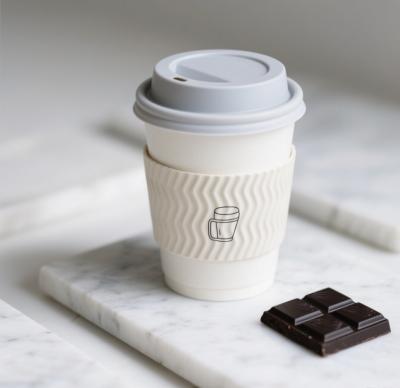 中国 環境に優しい生分解性プリントロゴでコーヒーペーパーカップをカスタマイズ 販売のため