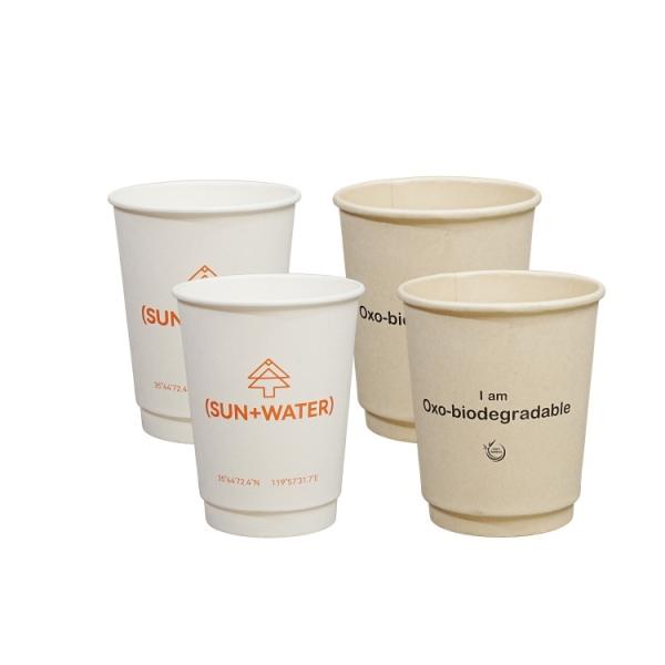 Quality Wholesale custom printing logo disposable double-layer coffee hot drink paper for sale