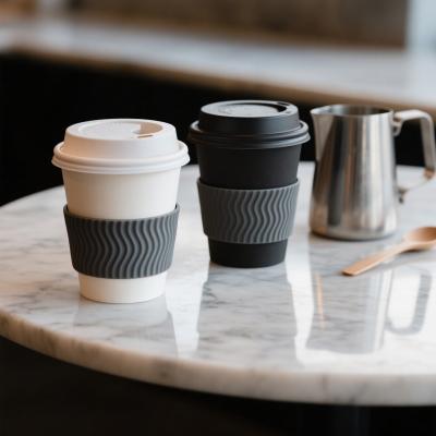 中国 オーダーメイド ロゴ 環境に優しい生物分解性 使い捨て 飲み放題 ホットドリンク 紙コーヒーカップ 販売のため