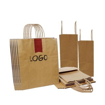 China Wholesale customized logo eco-friendly biodegradable disposable food kraft paper bag for sale