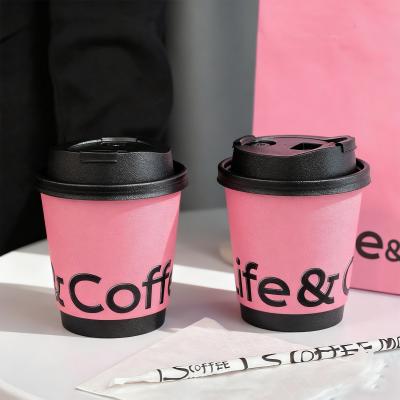China Biodegradable disposable coffee paper cup wholesale customized printing logo for sale
