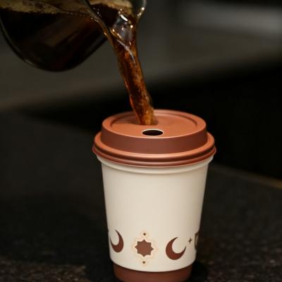 中国 一回使用可能な二重層の温かい飲み物 コーヒーカップ オーダーメイド印刷ロゴ 販売のため