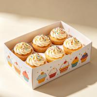 China Customized Logo Foldable Window Cake Packaging Box with Eco-Friendly Material and Flat Pack Design for sale