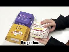 Contenitori di cartone sostenibile per pacchi di hamburger contenitori di materiali riciclati