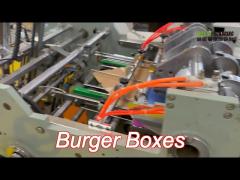 Caixa de hambúrgueres de papel corrugado/craft personalizada para embalagens de fast food
