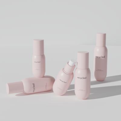 China 50ml PET Material Pump Bottle with Screen Printing for Skincare and Lotion for sale