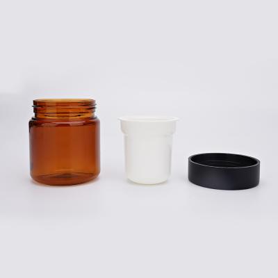 Cina 50g 30g Amber Cream Jars, barattolo del dispositivo di rimozione di trucco con il coperchio a vite in vendita