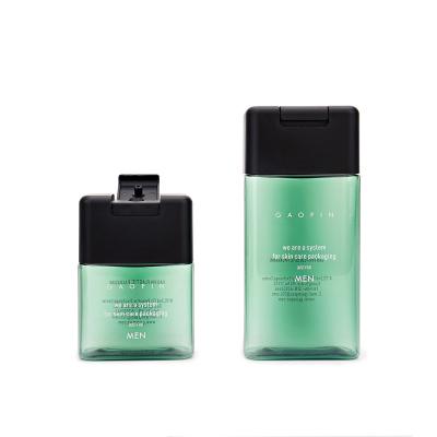Cina 200ml 250ml Flip Top Shampoo Bottles, bottiglie di plastica del quadrato di PETG per il prodotto disinfettante della mano in vendita